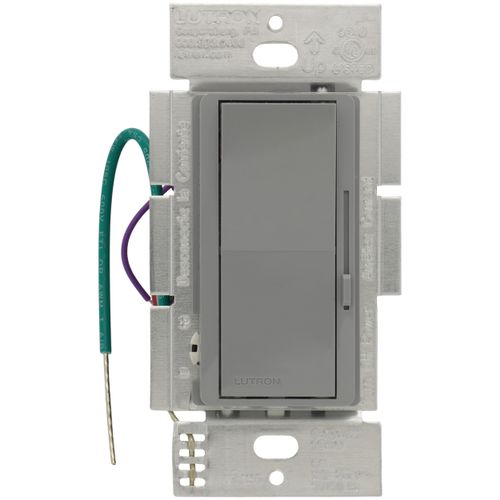 DVSTV-GR - Lutron DVSTV-GR - Diva 0-10V fluorescent/LED Paddle & Dimmer Switch, 1 Pole 3-Way 120 ...