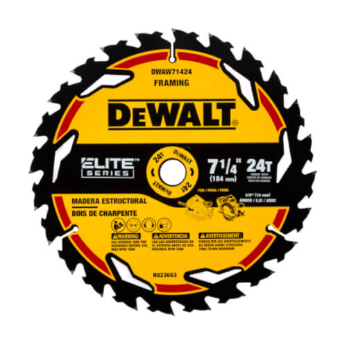 DWAW71424 - Dewalt DWAW71424 - 7-1/4" 24T Elite Circular Saw Blade