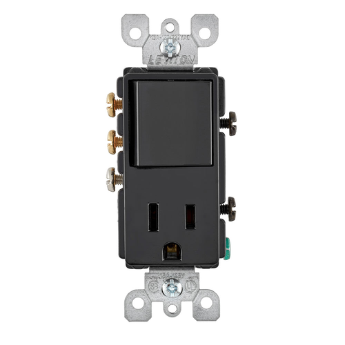 5645-E - Leviton 5645-E - 15A Decora 3-way Switch/5-15r Outlet ...
