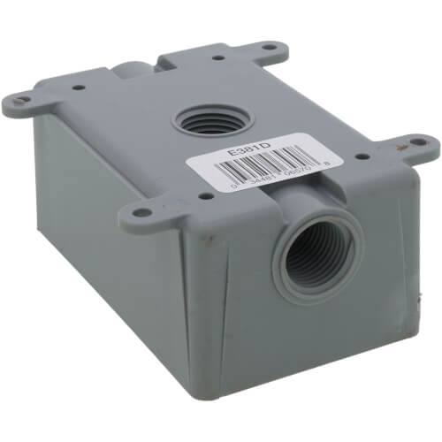 E381D-CAR - Carlon E381D-CAR - 1-Gang Non-Metallic Weatherproof T Box ...