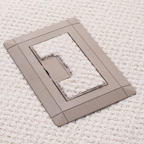 E9761B - Steel City E9761B - Single-Gang Rectangular Floor Box Cover w ...