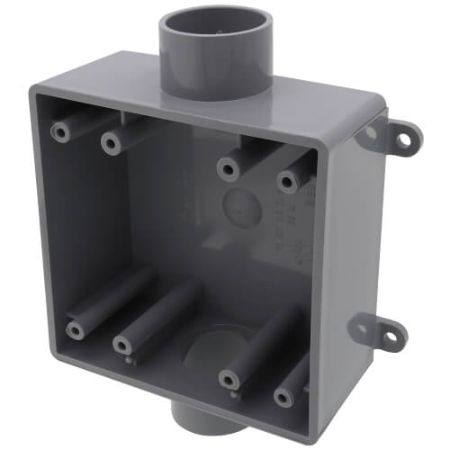 E9812F - Carlon E9812F - 2-Gang 1" 2FSC Weatherproof Box (Gray)