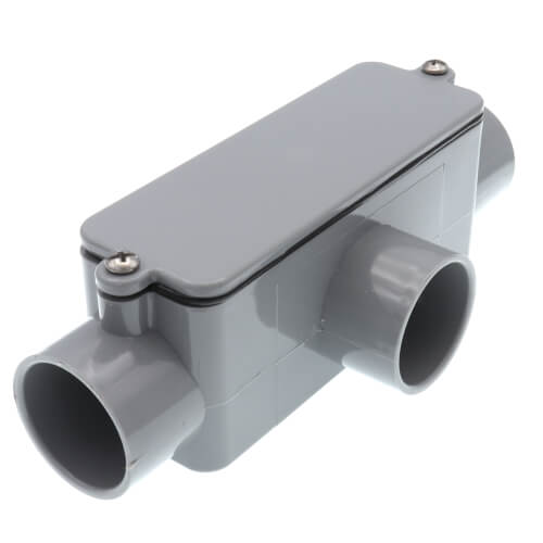 E983F - Carlon E983F - 1" T PVC Conduit Body