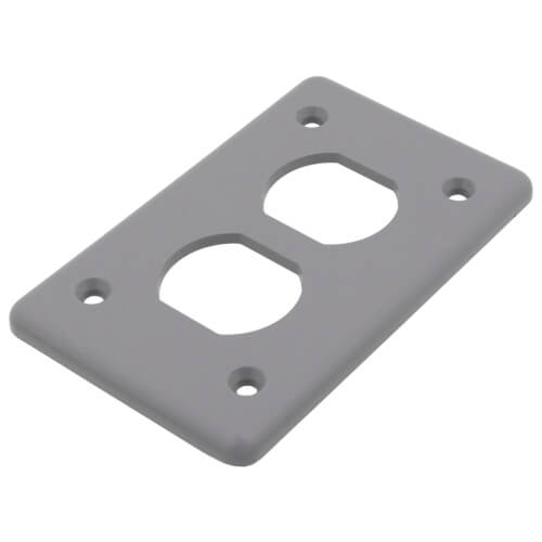 E98SGDR - Carlon E98SGDR - 1-Gang FS Duplex Receptacle Cover (Gray)