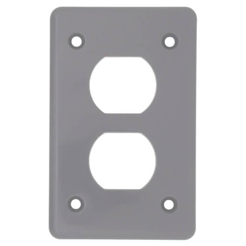 E98SGDR - Carlon E98SGDR - 1-Gang FS Duplex Receptacle Cover (Gray) E98SGDR - Carlon E98SGDR - 1-Gang FS Duplex Receptacle Cover (Gray)