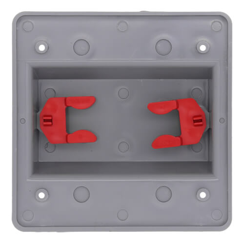 E9G2SSN - Carlon E9G2SSN - 2-Gang Weatherproof Box Cover w/ 2 Toggle ...