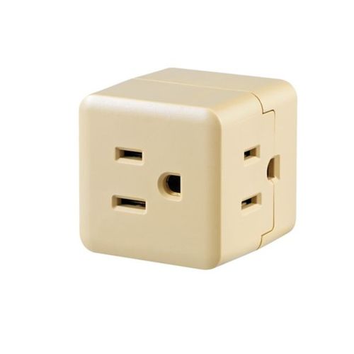 1482V-BOX - Eaton 1482V-BOX - 3 Outlet Cube Tap, Single Receptacle To 3 ...
