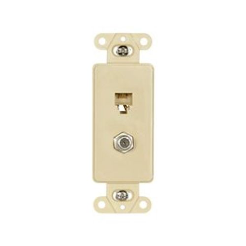 3562V - Eaton 3562V - Telephone Jack & Coaxial Adapter Decorator Insert ...