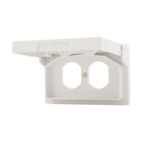 3962W-BU - Eaton 3962W-BU - Non-Metallic Duplex Receptacle Cover, Self ...