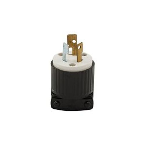 4770 - Eaton 4770 - Safety Grip Locking Plug, 15A, Commercial, 277V, Back Wiring, Black, White ...