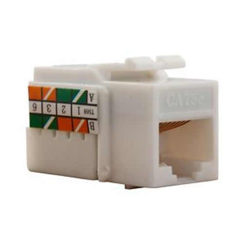 5547-5EW - Eaton 5547-5EW - Modular Data Jack, White, 8-Position, 8 ...