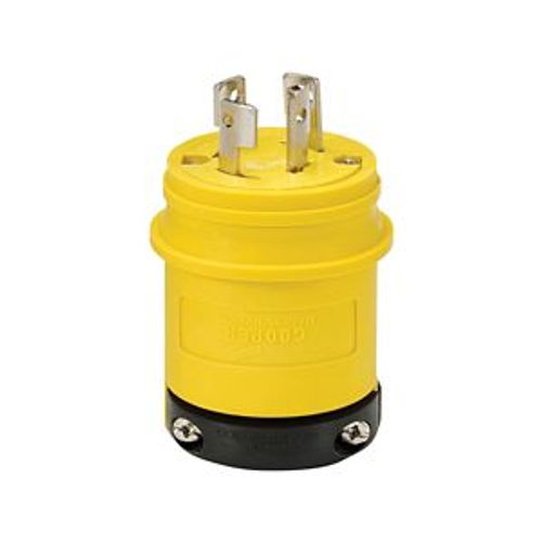 7411PY - Eaton 7411PY - Severe Duty Locking Plug, #18-10 Awg, 20A, 120 ...
