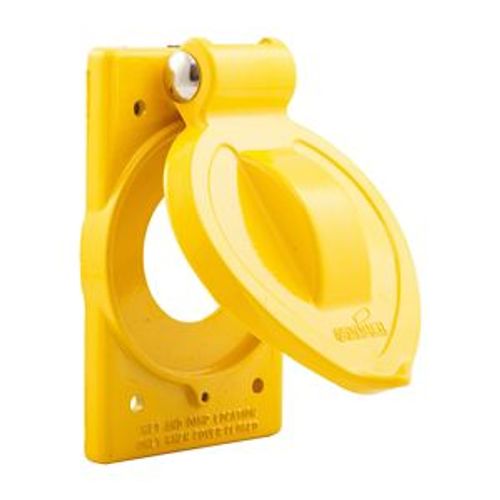 7420CR - Eaton 7420CR - Single Receptacle Cover, Self-Closing, 1.38-1. ...