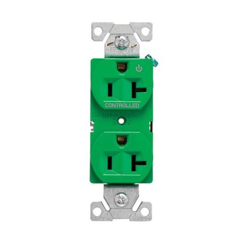 EZ5362CHGN - Eaton EZ5362CHGN - Ezlink Modular Duplex Receptacle, 20 A ...