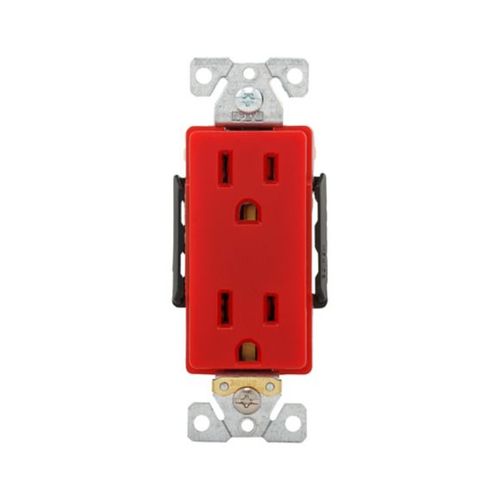EZ6262RD - Eaton EZ6262RD - Ezlink Modular Decorator Receptacle, 15 A ...