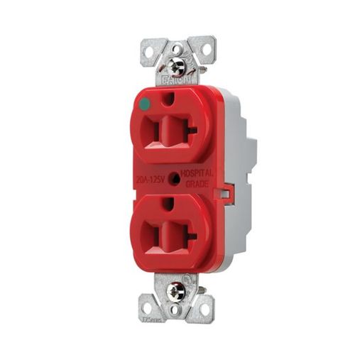 EZ8300RD - Eaton EZ8300RD - Ezlink Modular Duplex Hg Receptacle, 20 A ...