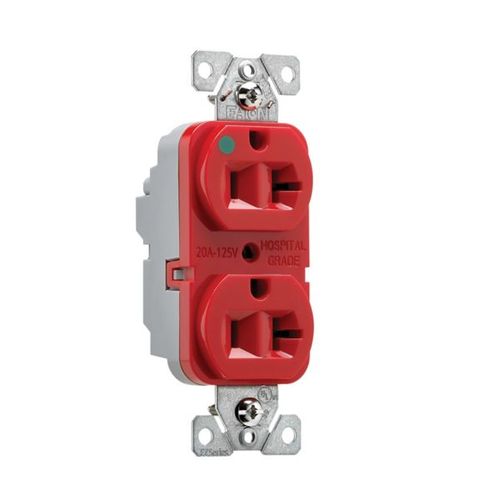 EZ8300RD - Eaton EZ8300RD - Ezlink Modular Duplex Hg Receptacle, 20 A ...