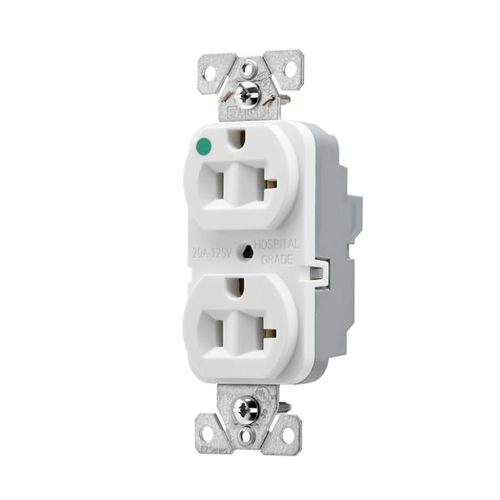 EZ8300W - Eaton EZ8300W - Ezlink Modular Duplex Hg Receptacle, 20 A ...