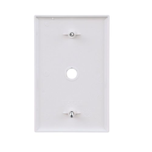 PJ11W - Eaton PJ11W - 1-Gang Telephone & Coaxial Cable Wall Plate, Mid ...