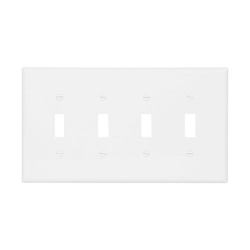 PJ4W - Eaton PJ4W - 4-Gang Toggle Wall Plate, Mid-Size, Polycarbonate ...