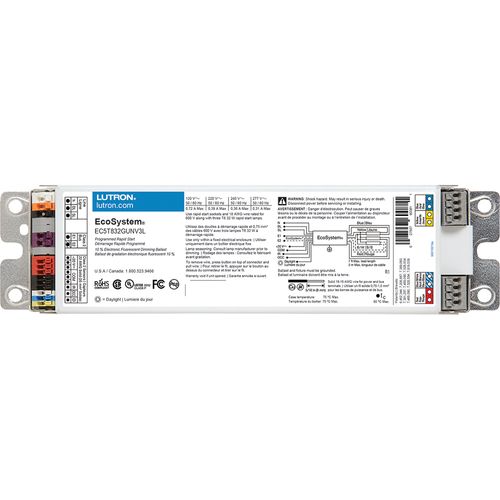 EC5T832GUNV3L - Lutron EC5T832GUNV3L - EcoSystem 10% 3-Wire & EcoSystem ...