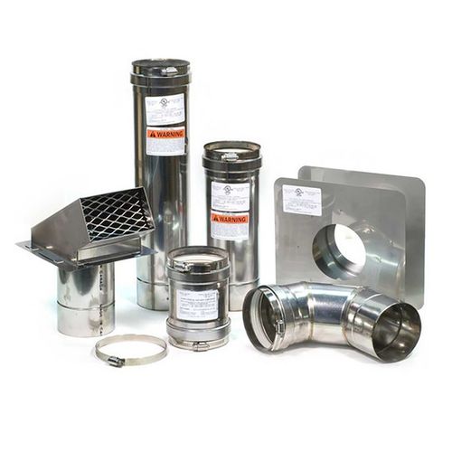V4HVK - Eccotemp V4HVK - 4" Horizontal Single Wall Stainless Steel Z ...