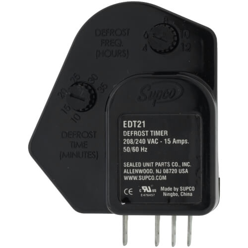 EDT21 - Supco EDT21 - 220v Electronic Defrost Timer