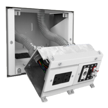 EFSB4 - Wiremold EFSB4 - Evolution 4-Gang Wall Box for Flat Screen Displays