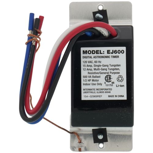 EJ600 - Intermatic EJ600 - Standard 7-Day Programmable Timer