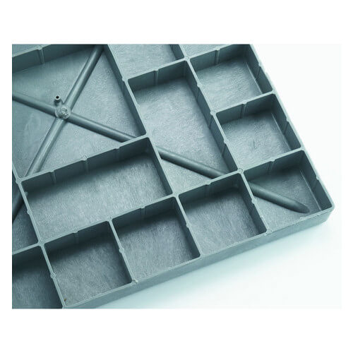 EL3232-3 - DiversiTech EL3232-3 - 3" E-Lite Plastic Equipment Pad, 32" x 32"