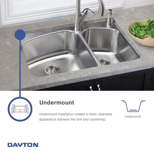 DXUH1210 - Elkay DXUH1210 - Dayton Stainless Steel 14-1/2" x 12-1/2" x ...