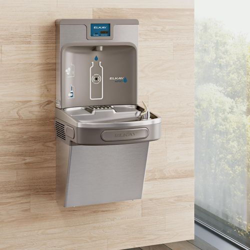 LZS8WSSP - Elkay LZS8WSSP - Enhanced ezH2O Bottle Filling Station & Single ADA Cooler Filtered ...