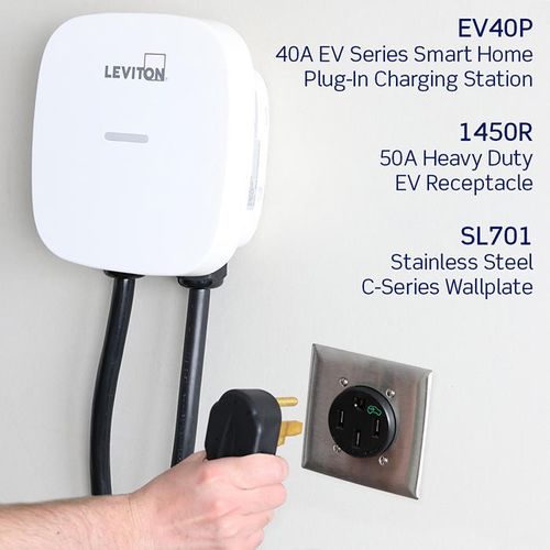 EV40P - Leviton EV40P - EV Series Smart Home Plug-In Level 2 Electric ...