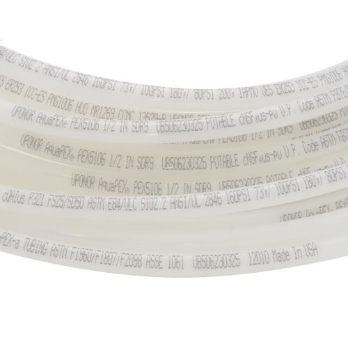 Uponor F1040500 - 1/2" AquaPEX Pipe, White - SupplyHouse.com