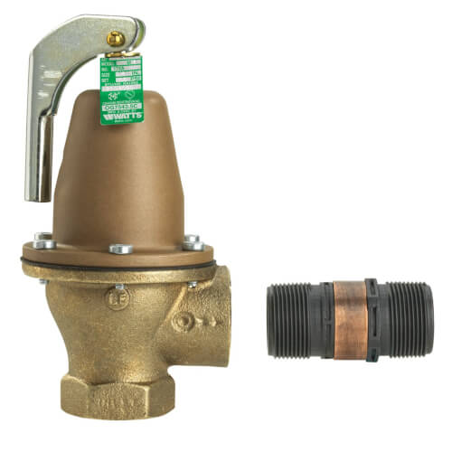F121528 - Watts F121528 - 1-1/4" LF174A Lead Free Relief Valve w/ Flood Sensor Connectivity (150 ...