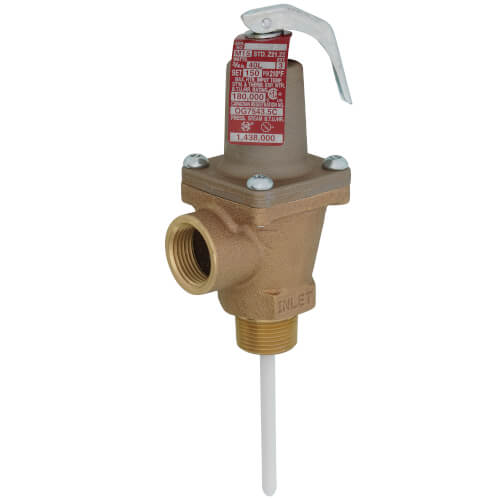 F153614 - Watts F153614 - 3/4" 40L-3 T&P Relief Valve w/ Flood Sensor ...