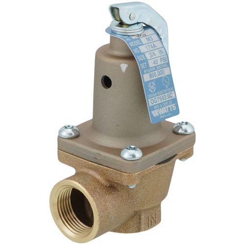 F274479 - Watts F274479 - 3/4" 174A Relief Valve w/ Flood Sensor ...