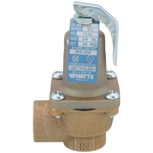F274479 - Watts F274479 - 3/4" 174A Relief Valve w/ Flood Sensor ...