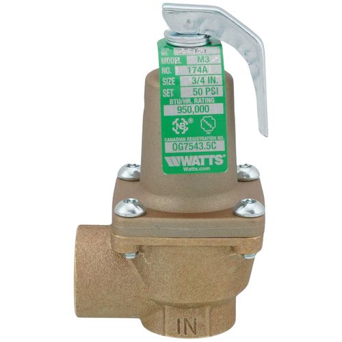F274513 - Watts F274513 - 3/4" 174A Relief Valve w/ Flood Sensor ...