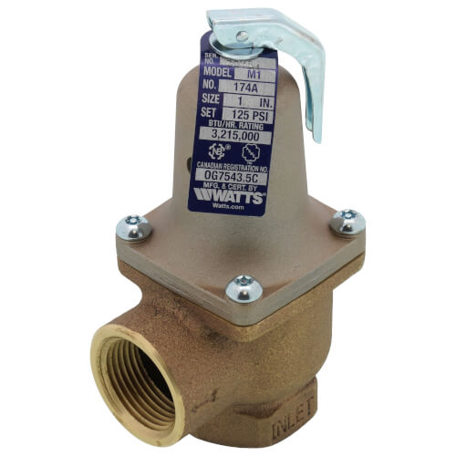 F275404 - Watts F275404 - 1" 174A Relief Valve w/ Flood Sensor ...