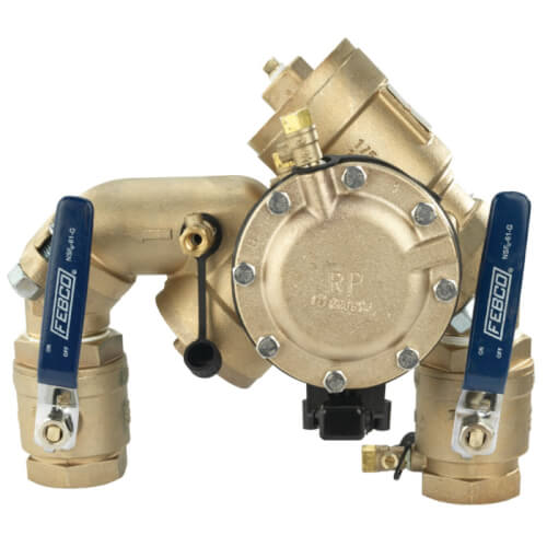F683013 - Febco F683013 - 1-1/2" LF825YA-QT-RP-FS Lead Free Angled ...