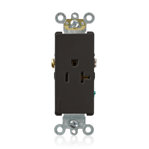 16341-E - Leviton 16341-E - 20A Decora Plus Single Receptacle/outlet ...