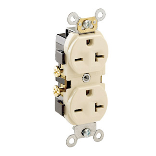 5822-ICP - Leviton 5822-ICP - Duplex Receptacle Outlet, Indented Face ...