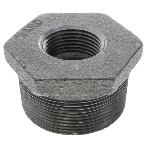 FBDT2X1X1 - Ward FBDT2X1X1 - 2" x 1" x 1" Black Double Tapped Tank Bushing