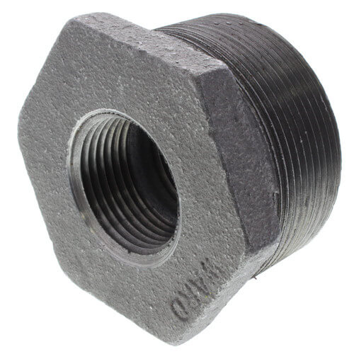 FBDT2X1X1 - Ward FBDT2X1X1 - 2" x 1" x 1" Black Double Tapped Tank Bushing