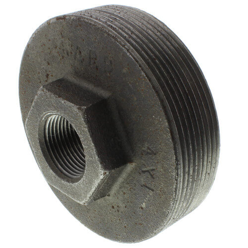 FBDT4X1X1 - Ward FBDT4X1X1 - 4" x 1" x 1" Black Double Tapped Tank Bushing