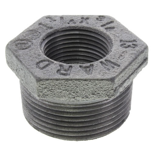 FBHE1-1/4X3/4 - Ward FBHE1-1/4X3/4 - 1-1/4" x 3/4" Black Hexagon Bushing