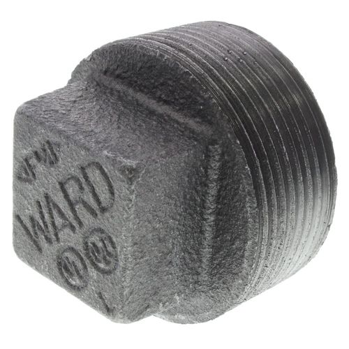 FBPL1-1/2 - Ward FBPL1-1/2 - 1-1/2" Black Regular Cored Plug