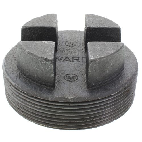 FBPL4BARHEAD - Ward FBPL4BARHEAD - 4" Black Regular Cored Plug (Bar Head)