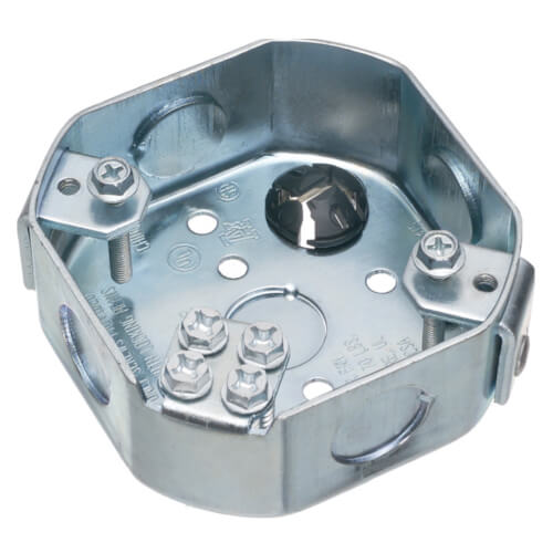 FBS415 - Arlington FBS415 - 1-1/2" Steel Octagon Ceiling Box